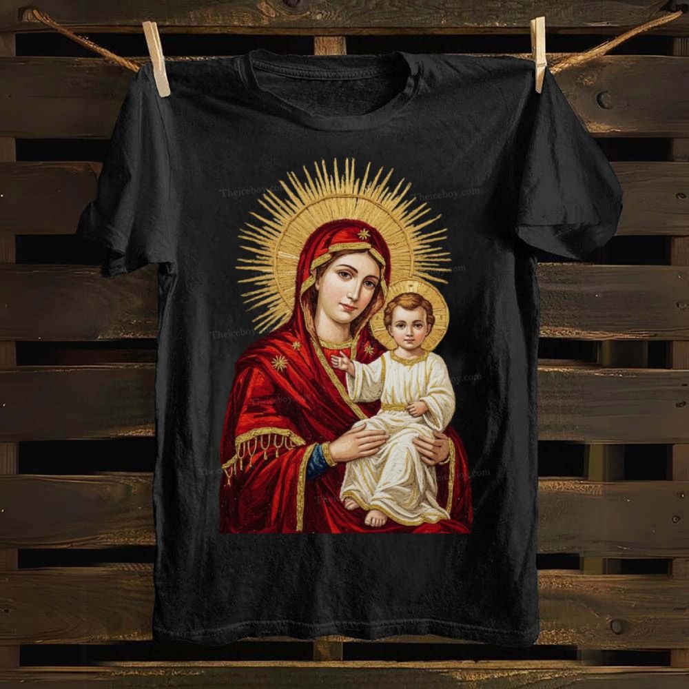 Virgin Mary Cotton T-shirt – theiceboy
