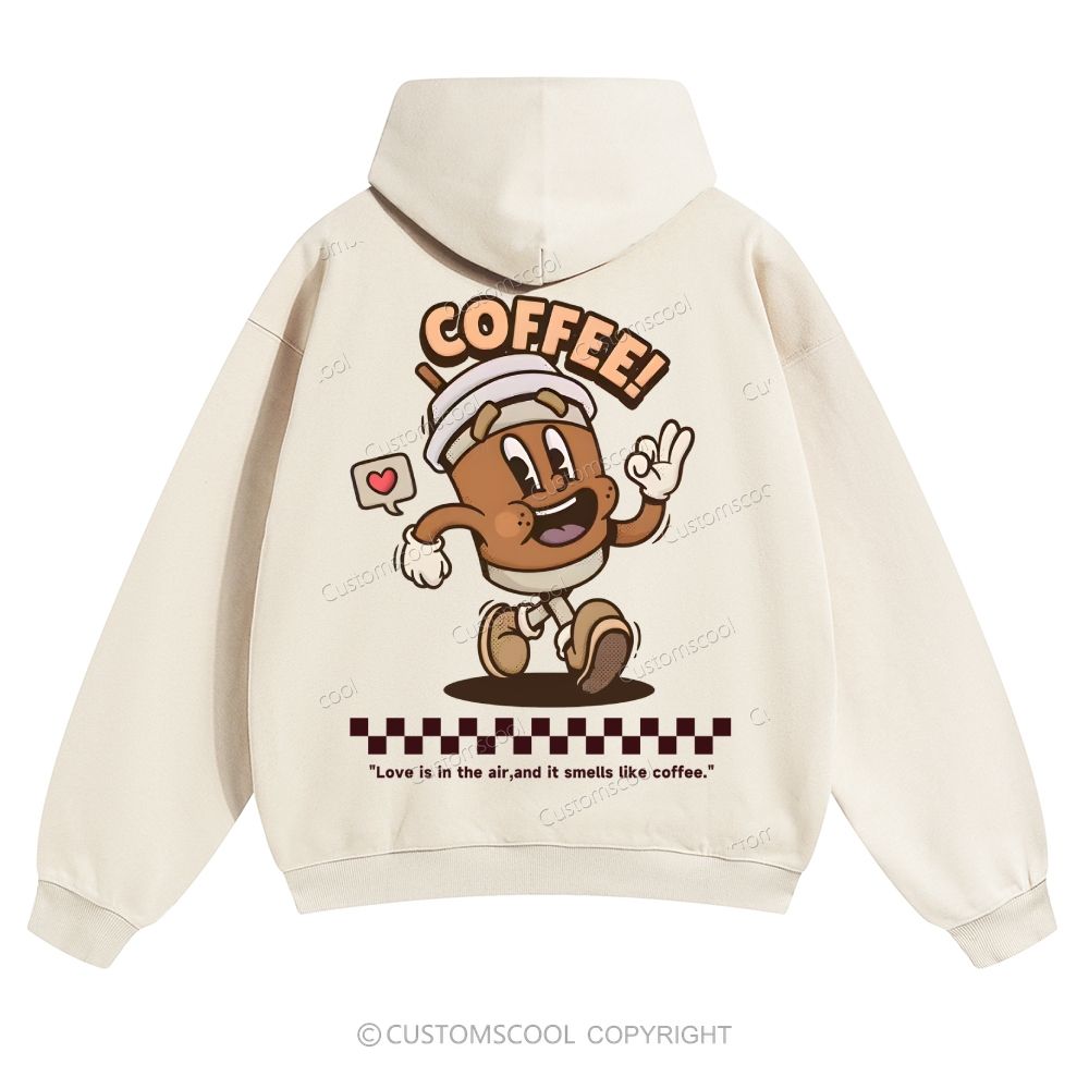 Coffee Solid Color Hoodie – Customscool