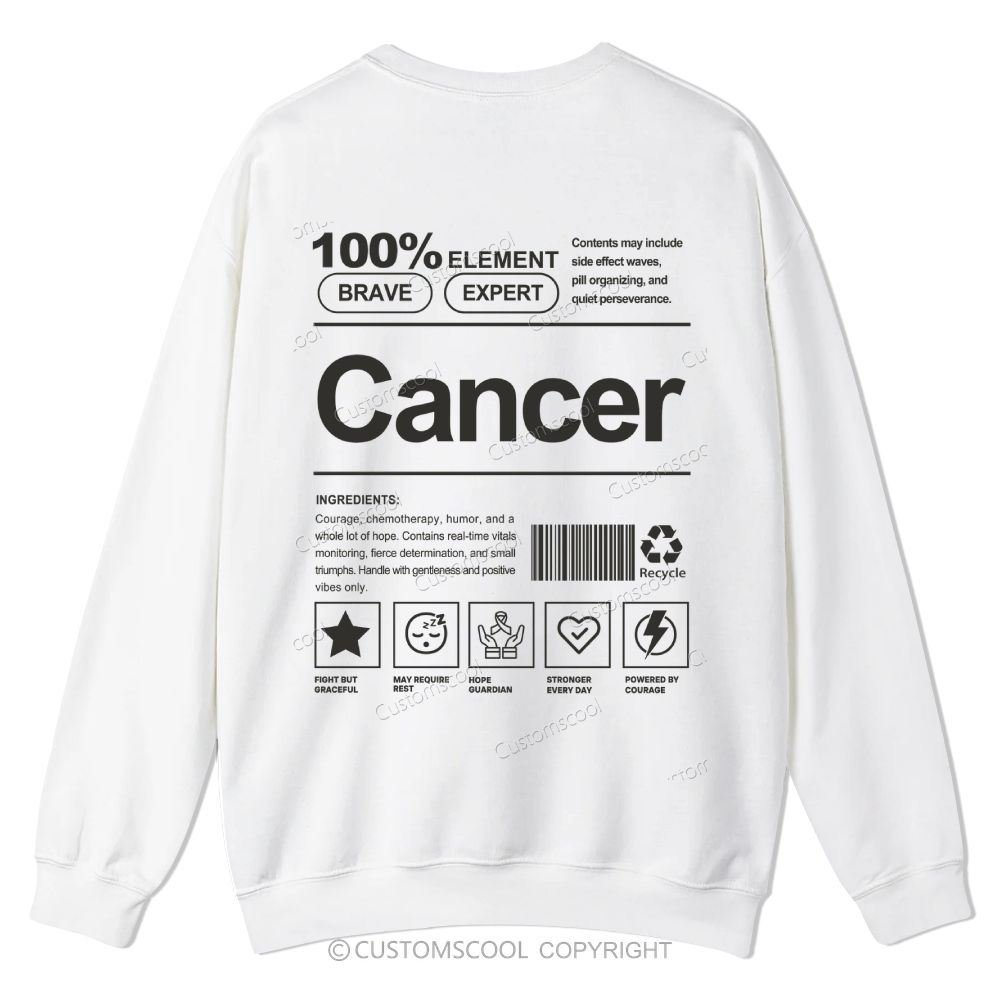 Cancer Casual Crewneck Sweatshirt – Customscool